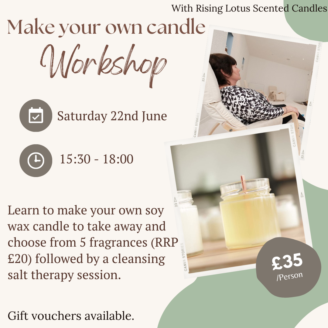 Candle Workshop Saturday 22nd of June | Salt Revive Halotherapy Centre ...